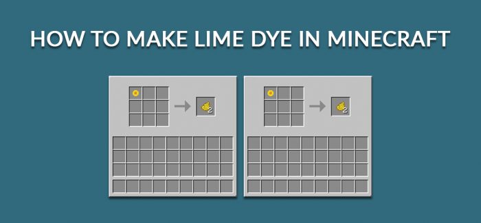 How to make lime dye in Minecraft? How to make Cyan dye Minecraft?